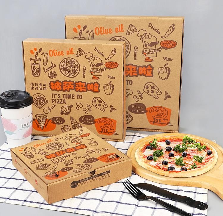 Kraft paper pizza box | THE Box
