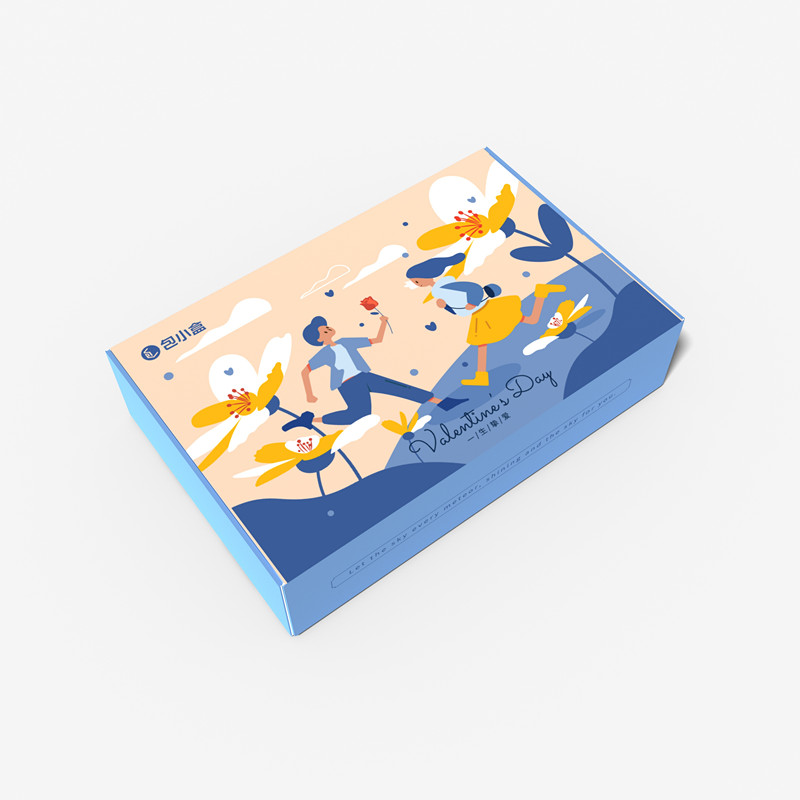 Clamshell box design template